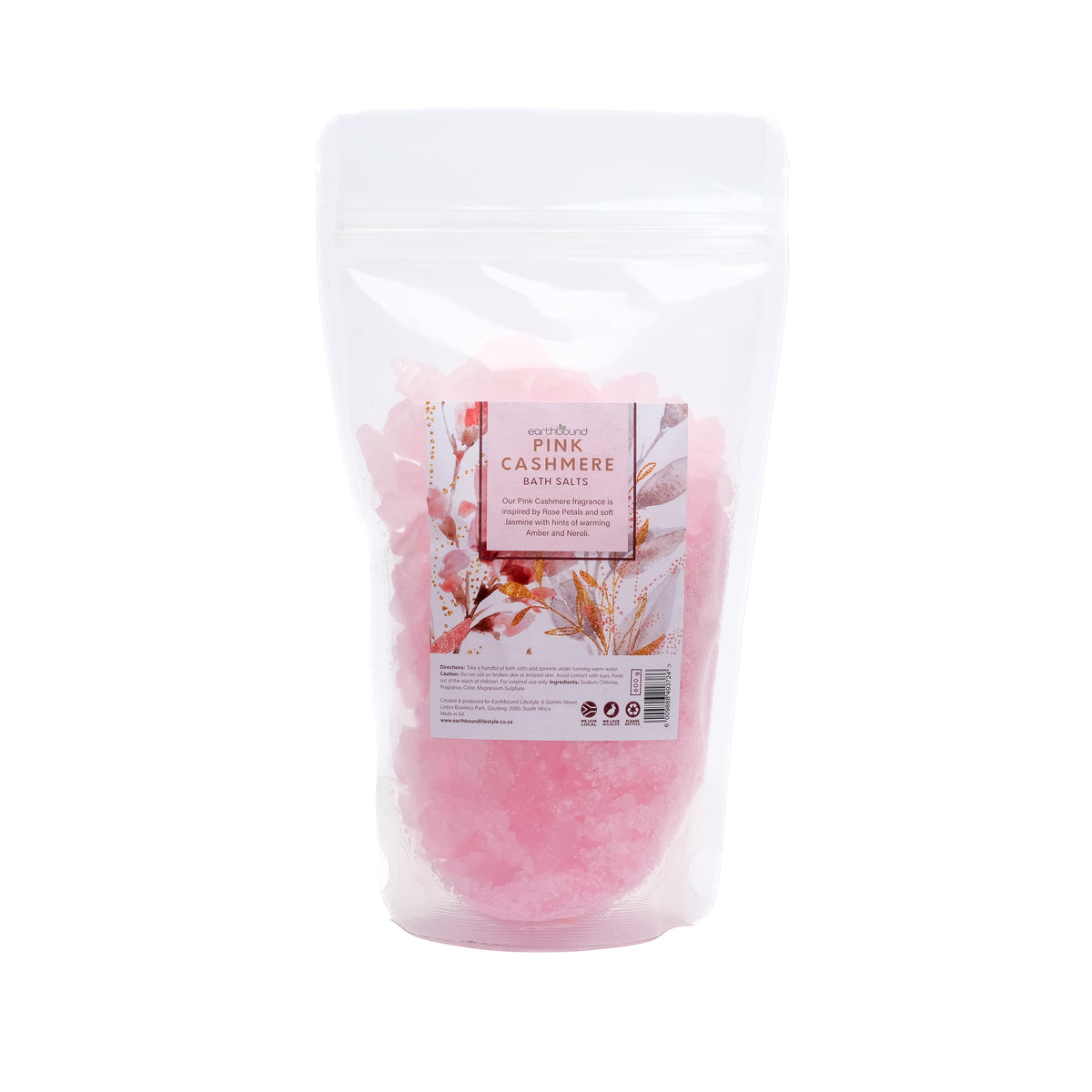 Earthbound - Pink Cashmere Bath Salt Crystals 600g – Earthbound Online ...